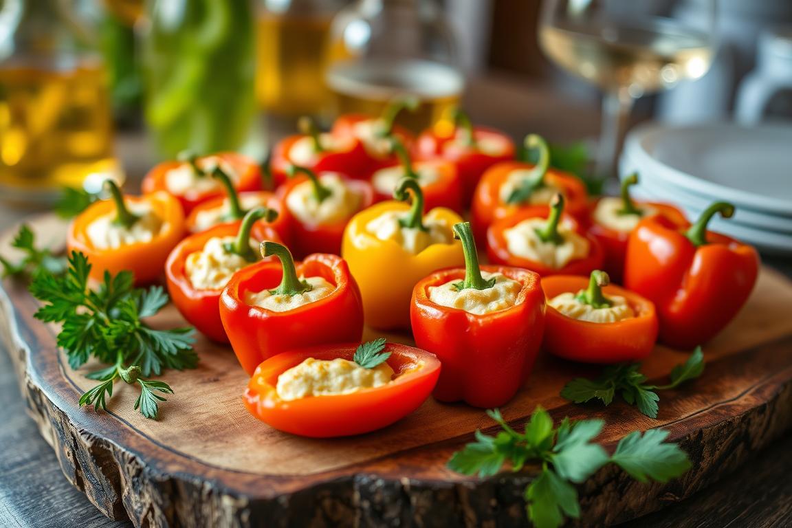 Cream Cheese Stuffed Peppers: Easy Party Appetizers