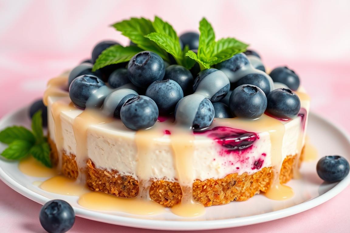 Easy Lemon Blueberry Cheesecake Recipe